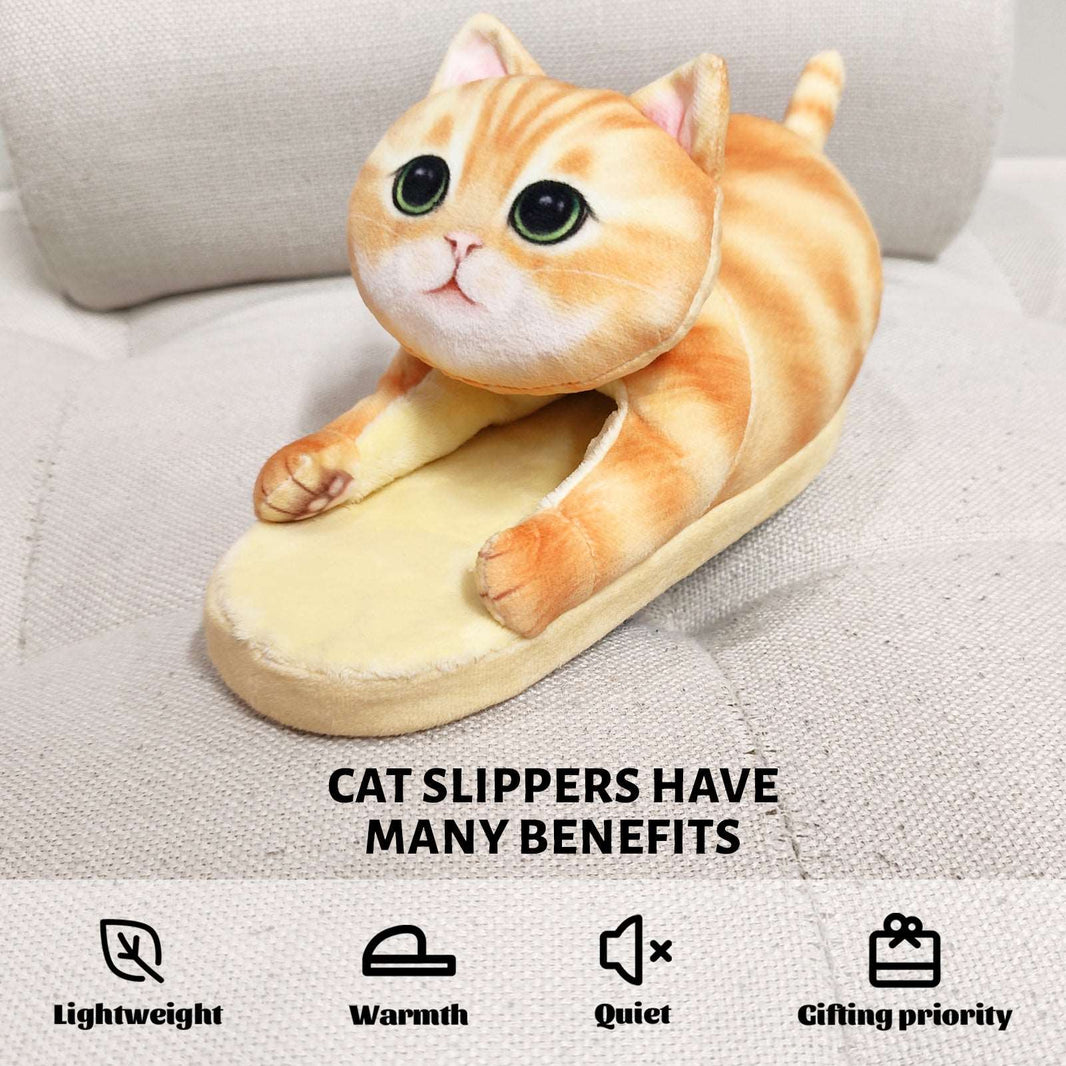 Cat Slippers | Best Cute Plush Slippers for Home – Openhahaha