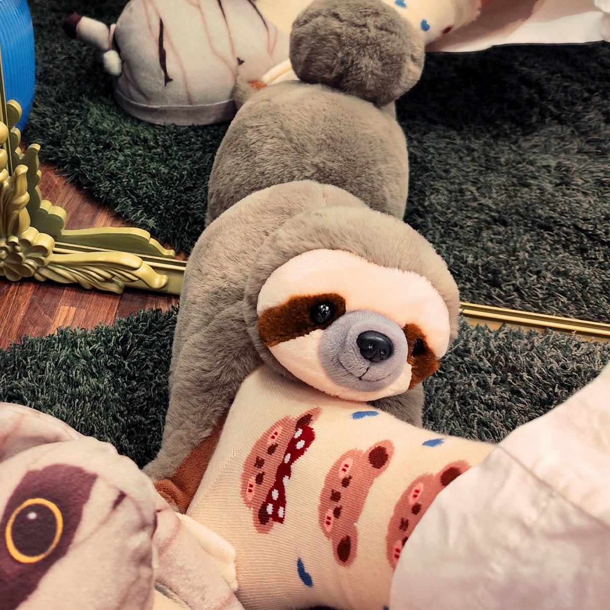 Fuzzy Kids Sloth Slippers, Best Gift for Kids – Openhahaha
