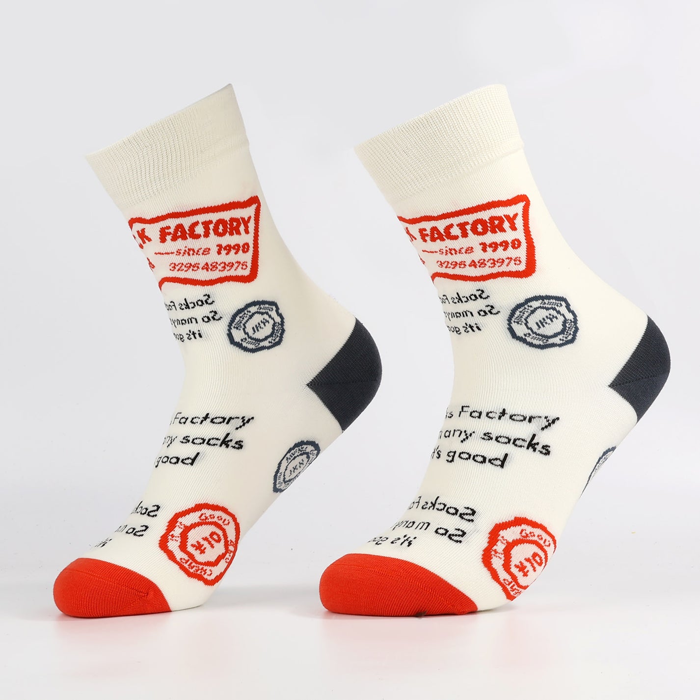 Beige Coin Socks | Novelty Crew Socks For Women – Openhahaha