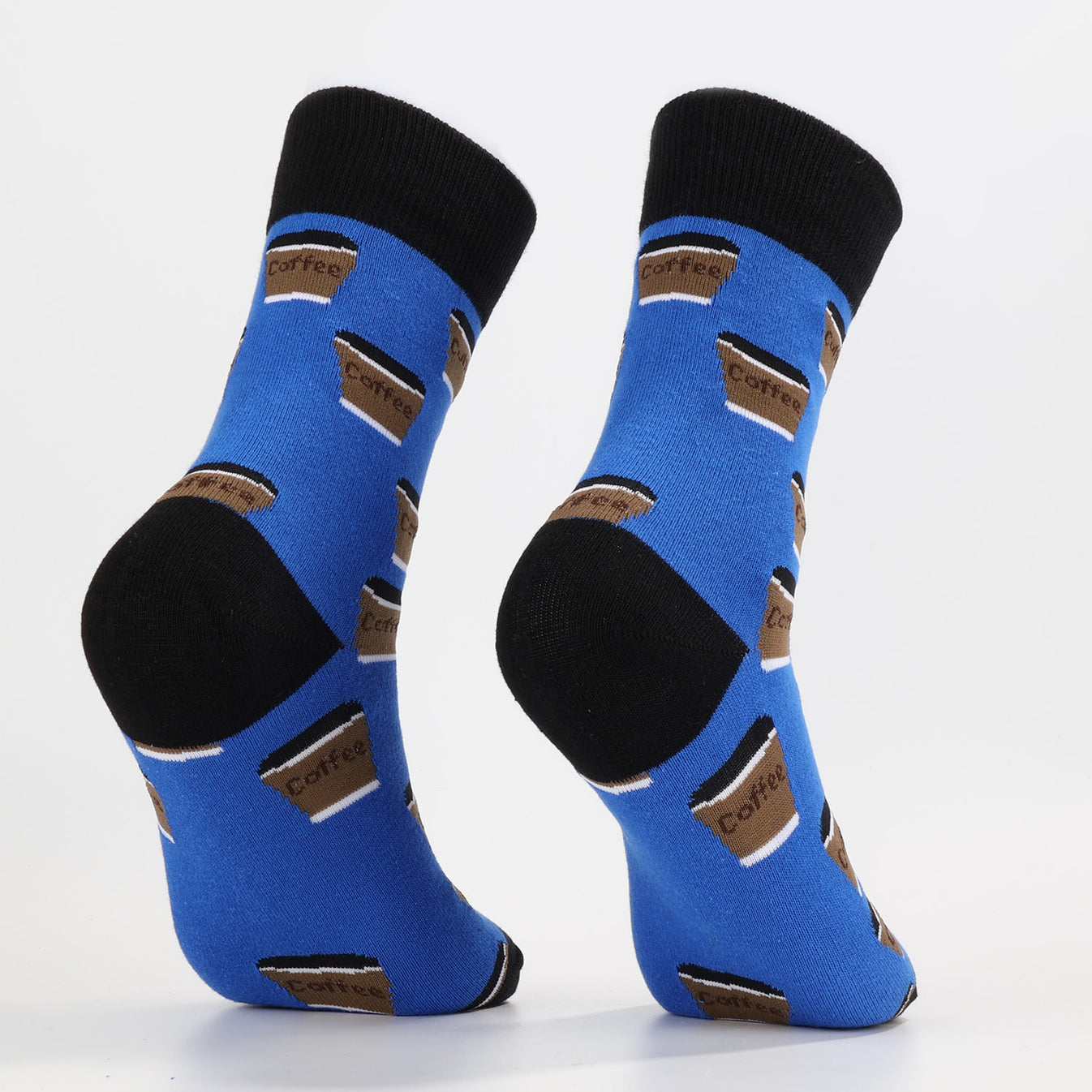 Blue Coffee Socks | Stylish Cotton Socks for Coffee Lovers – Openhahaha
