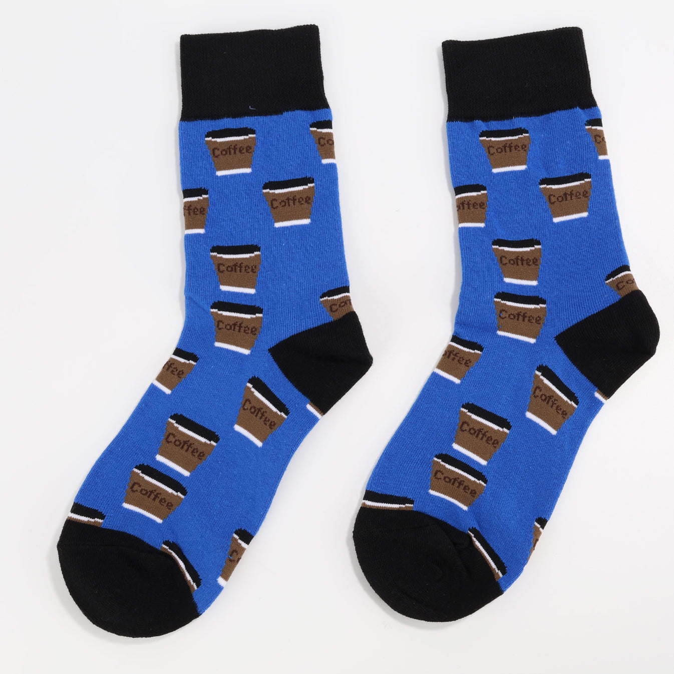 Blue Coffee Socks | Stylish Cotton Socks for Coffee Lovers – Openhahaha