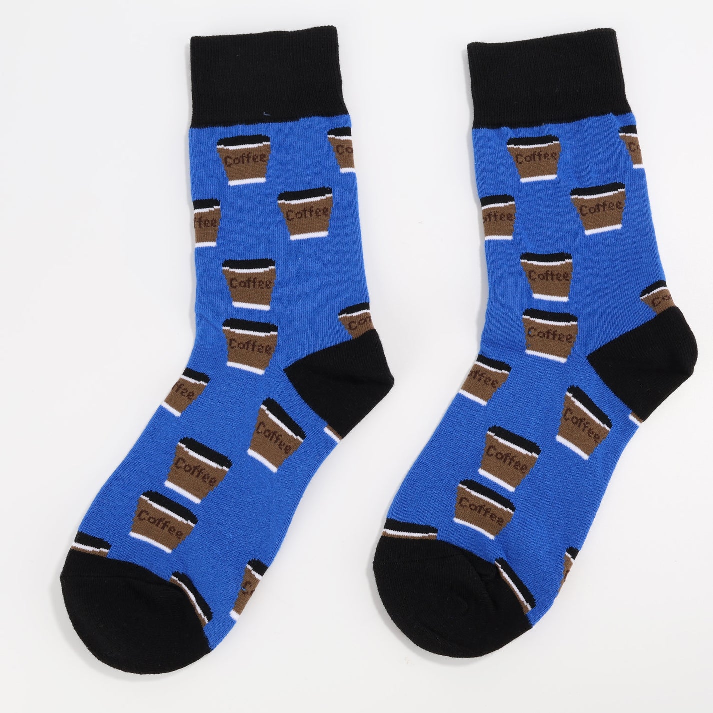 Blue Coffee Socks | Stylish Cotton Socks for Coffee Lovers – Openhahaha