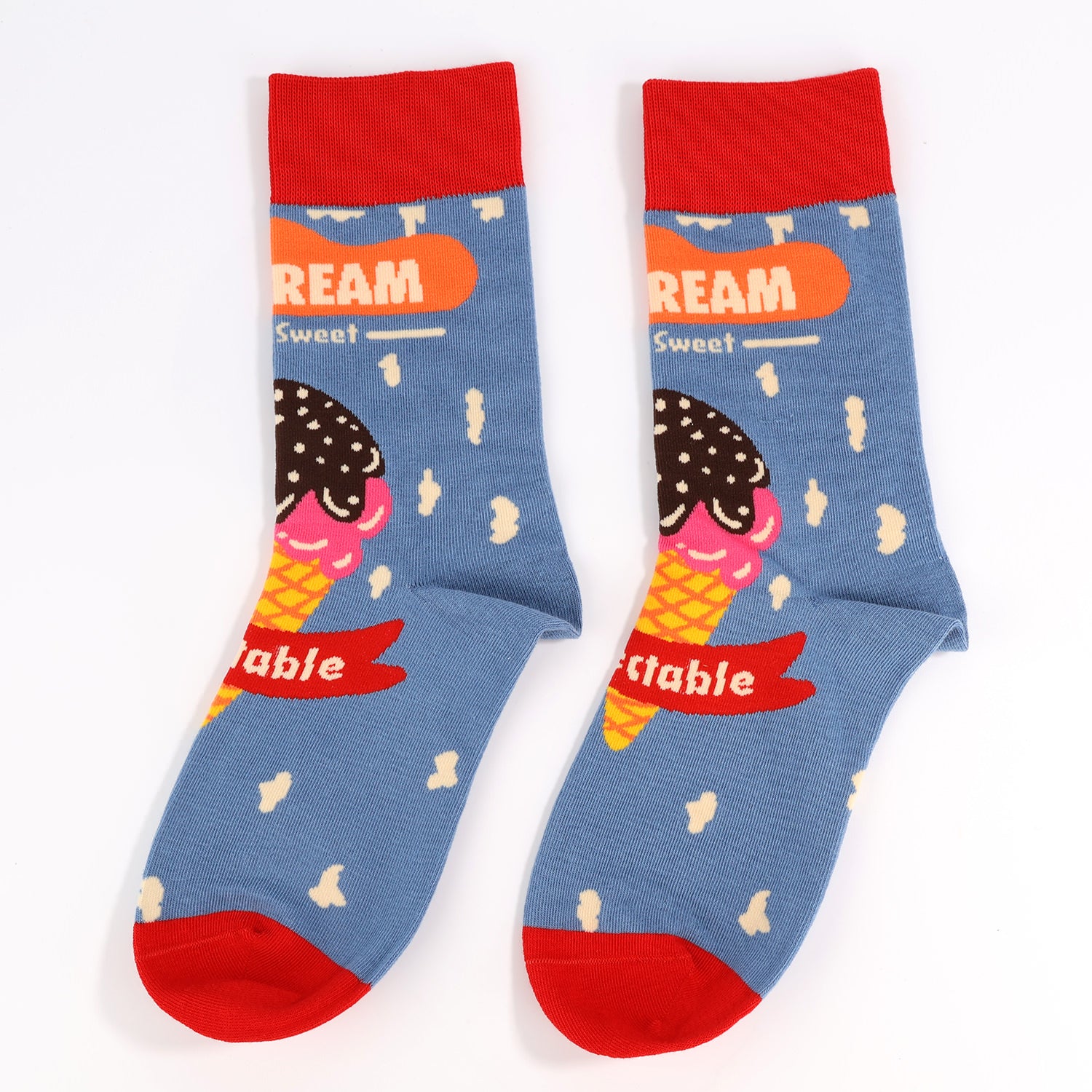 Dreamy Treat Socks | Funny Crew Socks For Women – Openhahaha