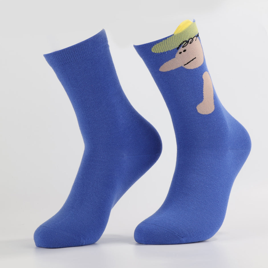 Black Colored Socks | Holiday Vibes Crew Neck Stocking Stuffer – Openhahaha