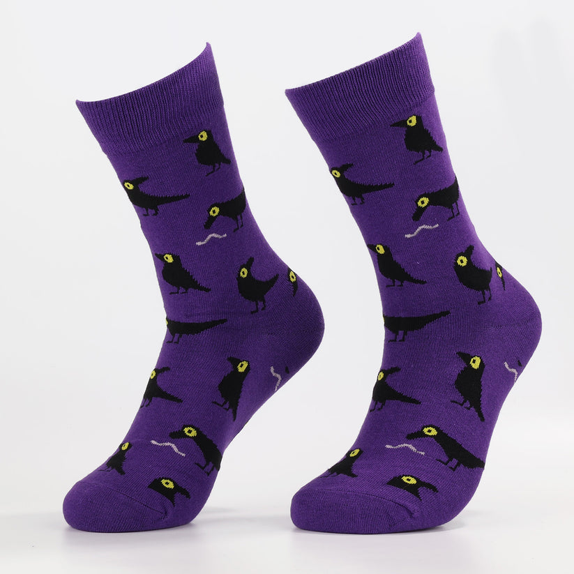 Gothic Crow Socks | Funny And Mysterious Socks – Openhahaha