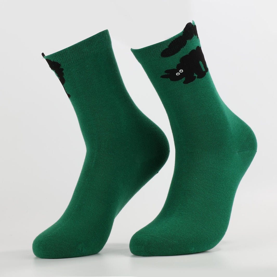 Black Colored Socks | Holiday Vibes Crew Neck Stocking Stuffer – Openhahaha